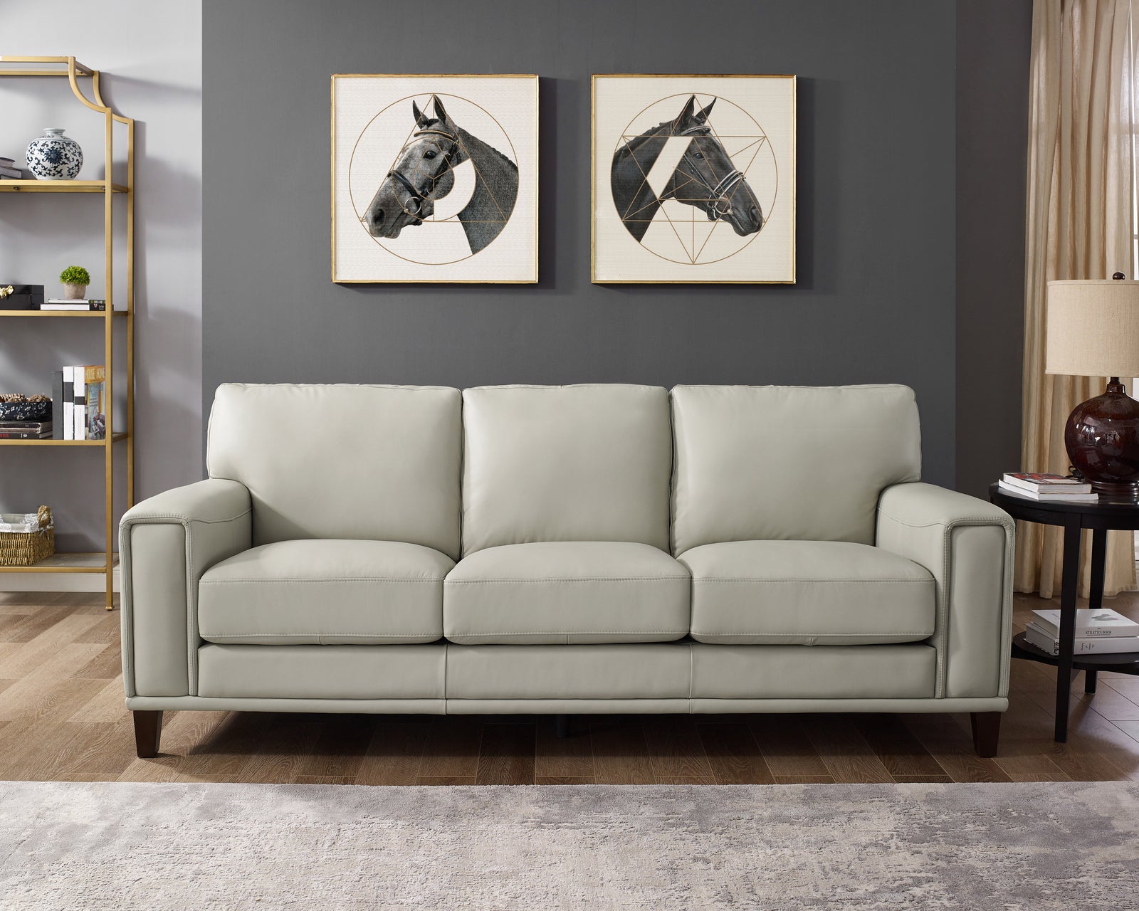 Jensen grey tufted sofa store